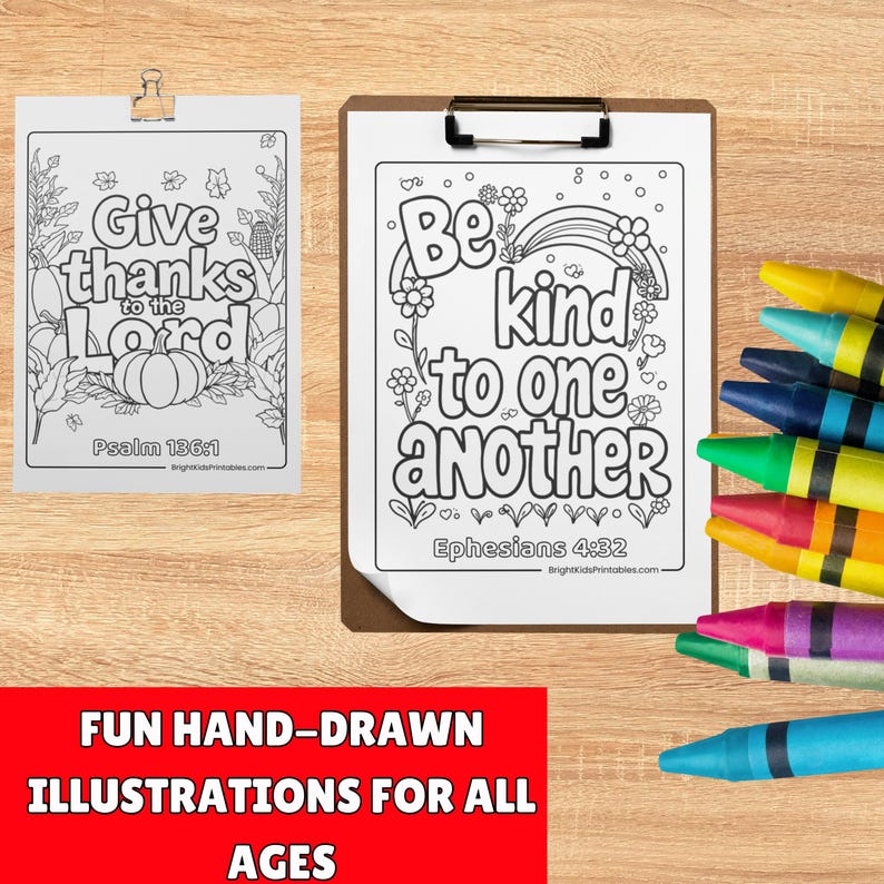 Bible Verse Coloring Pages for Kids Bundle Christian Coloring Sheets ...