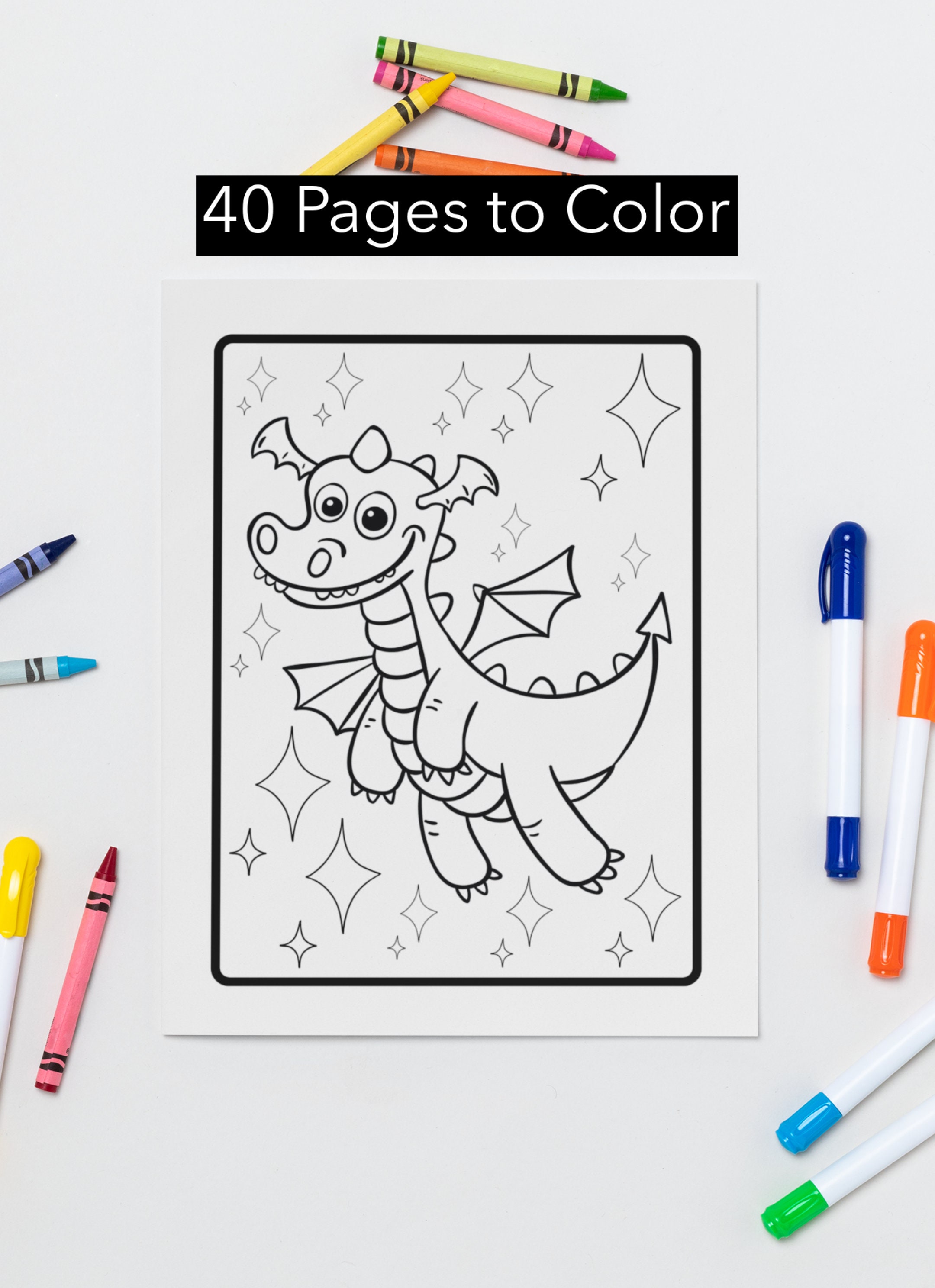 Dragon Coloring Pages - Printable Dragon Coloring Book Pages - Dragon ...