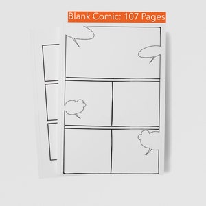 Blank Comic Book for Kids, Create Your Own Comics, Blank Comic Book ...