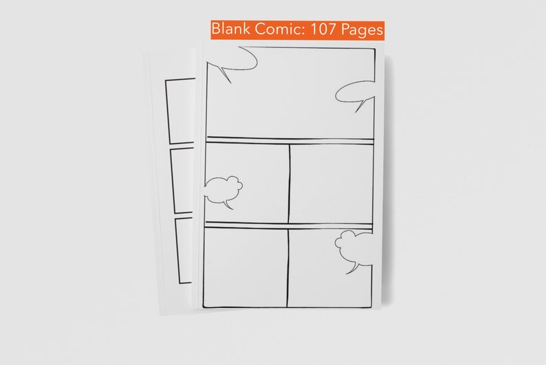 Blank Comic Book for Kids, Create Your Own Comics, Blank Comic Book ...