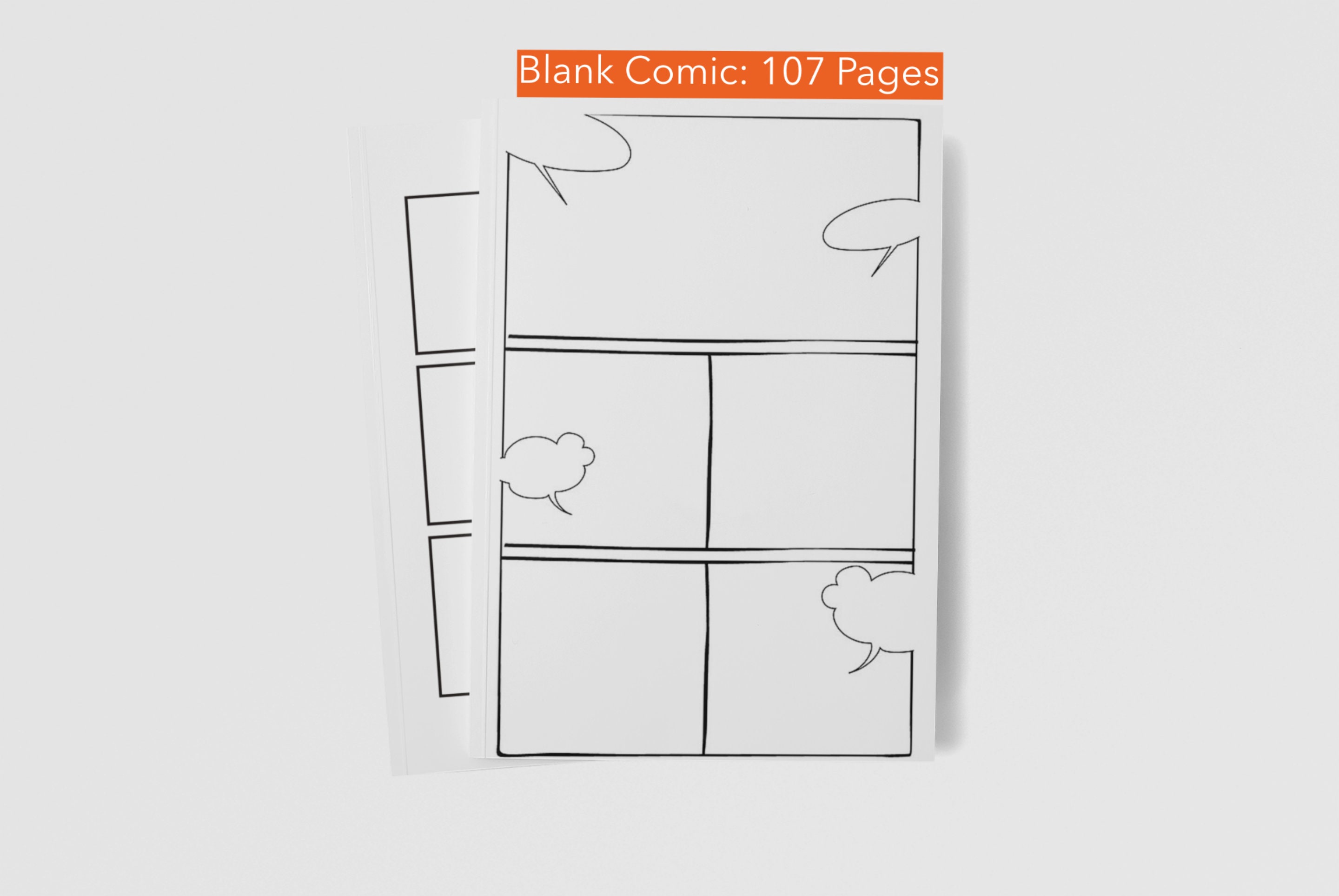 Blank Comic Book for Kids, Create Your Own Comics, Blank Comic Book ...