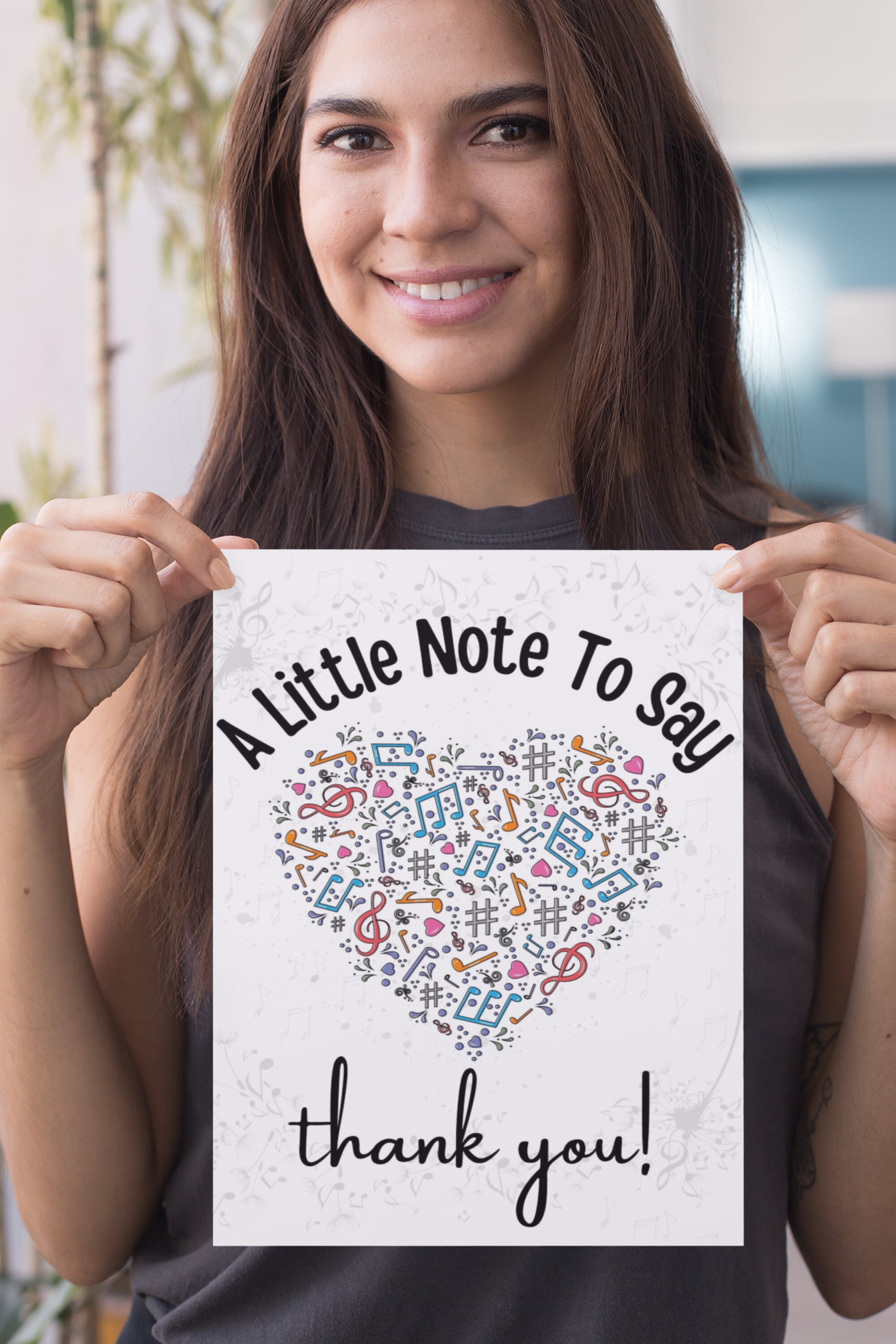 Music Teacher Appreciation Card, Thank You Card for Music Teacher ...