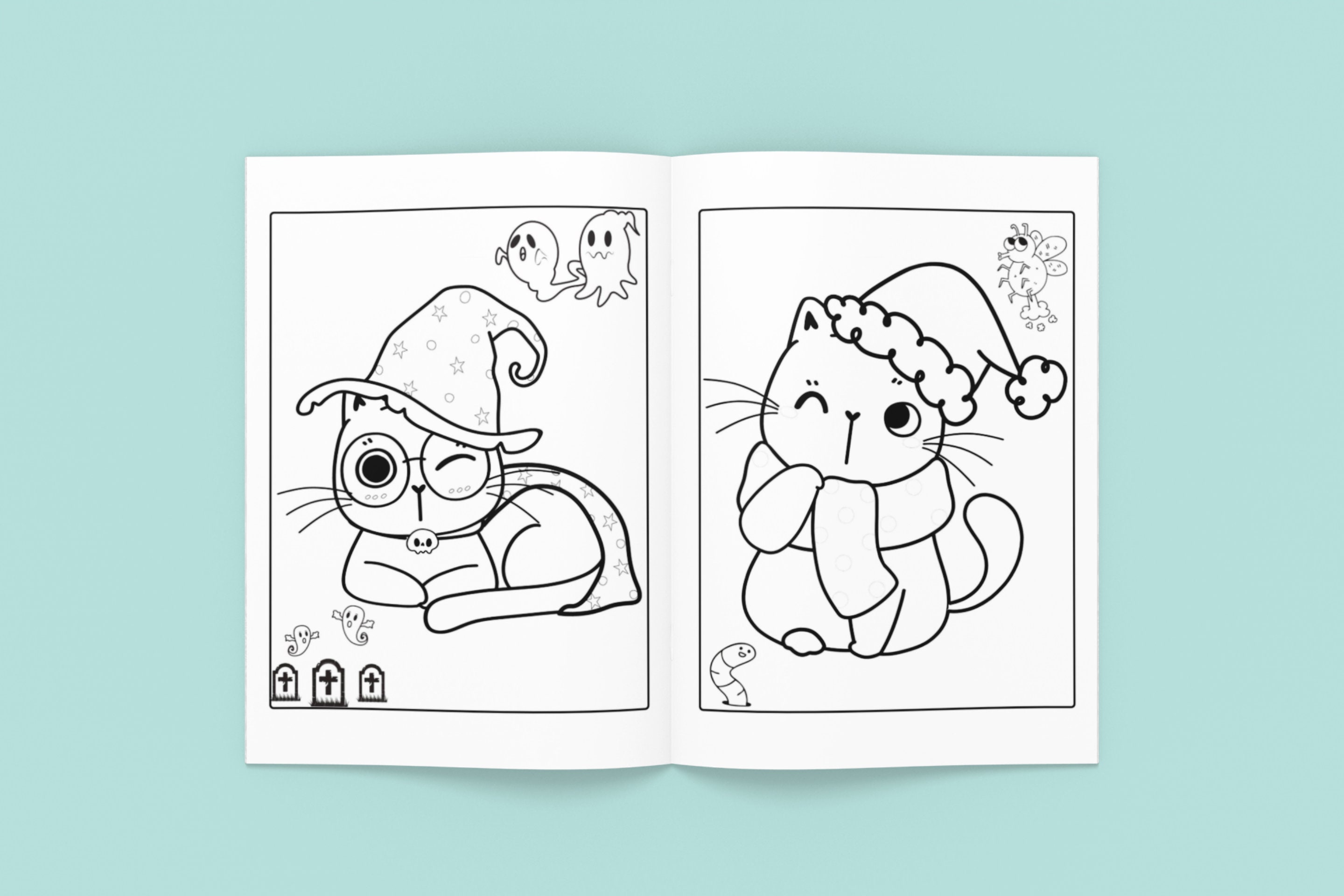 Cat Coloring Pages, Cat Coloring Book, Kitten Coloring Book, Cat ...