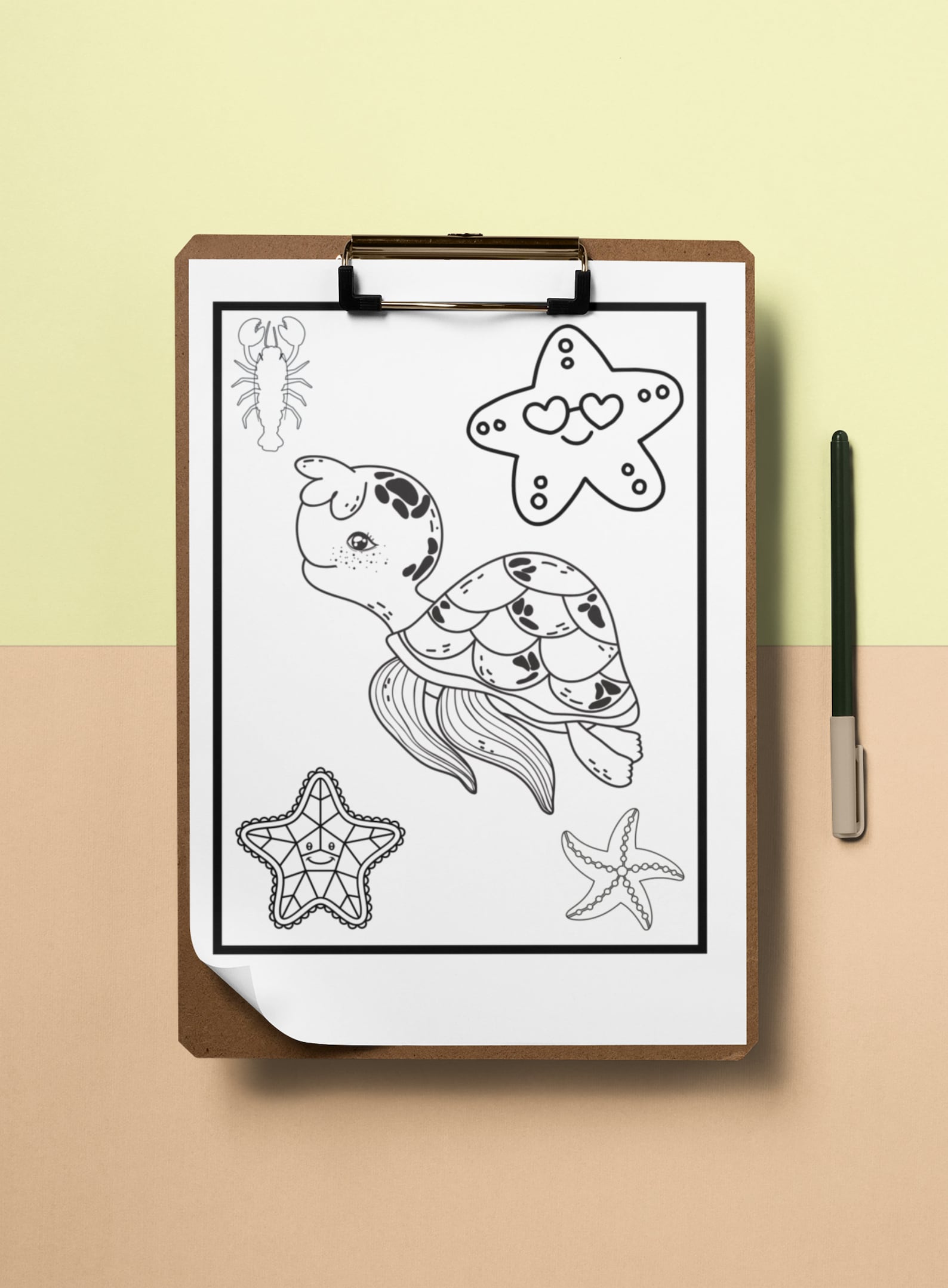 Ocean Coloring Book, Sea Animals Coloring Book Pages, Under the Sea ...