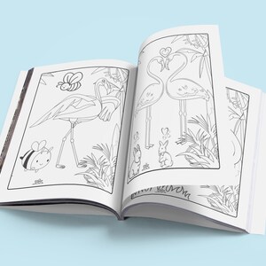 Flamingo Coloring Pages for Kids, 50 Printable Pages, Flamingo Coloring ...