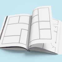 4 Blank Comic Book Templates | Printable PDF | Cartoon Template ...