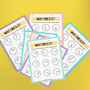 Telling Time Worksheet, Telling Time Printable, Telling Time Activity ...