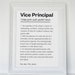 Vice Principal Definition Print, Vice Principal Gift, Assistant ...
