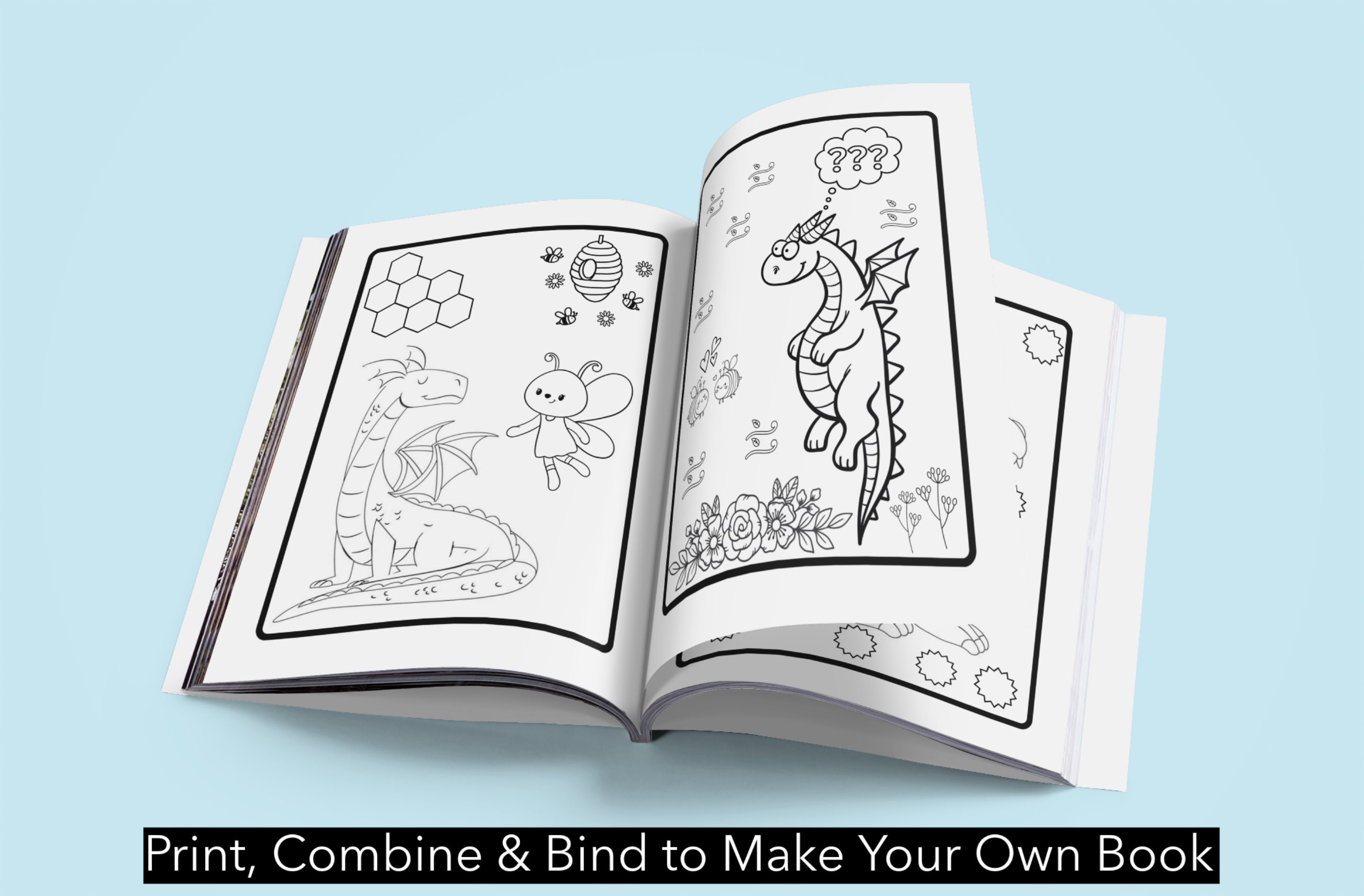 Dragon Coloring Pages - Printable Dragon Coloring Book Pages - Dragon ...