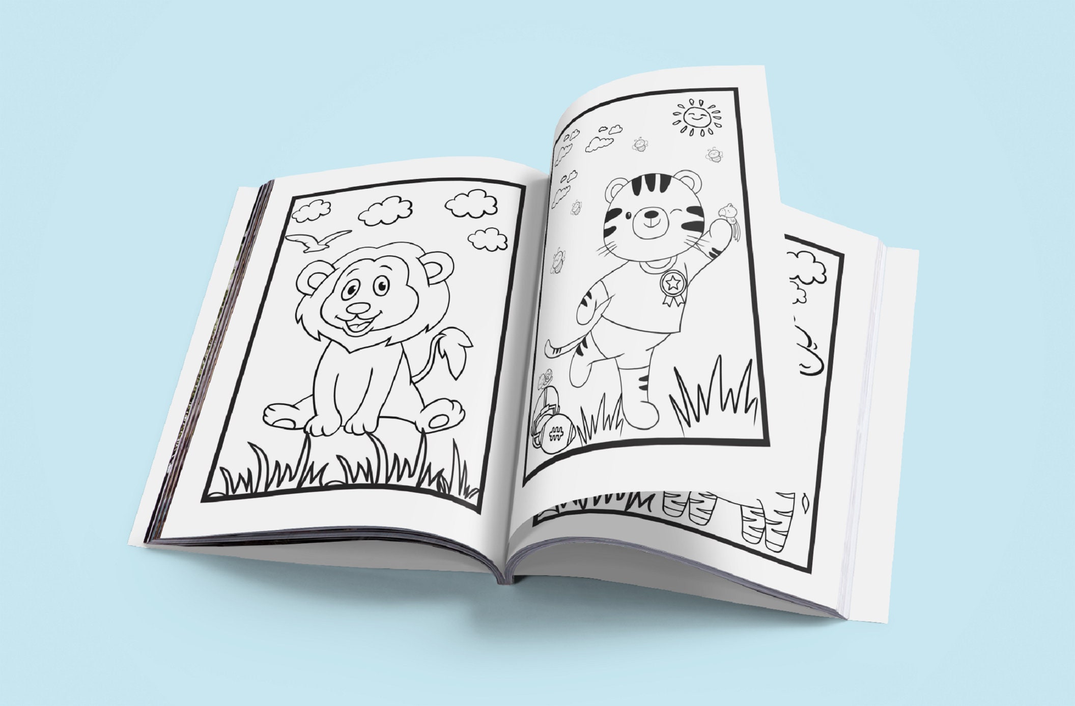 Safari Coloring Page, Printable, Safari Animals Coloring Pages, Safari ...
