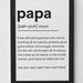 Papa Definition Poster, Gift for Dad, Dad Definition, Dad Appreciation ...