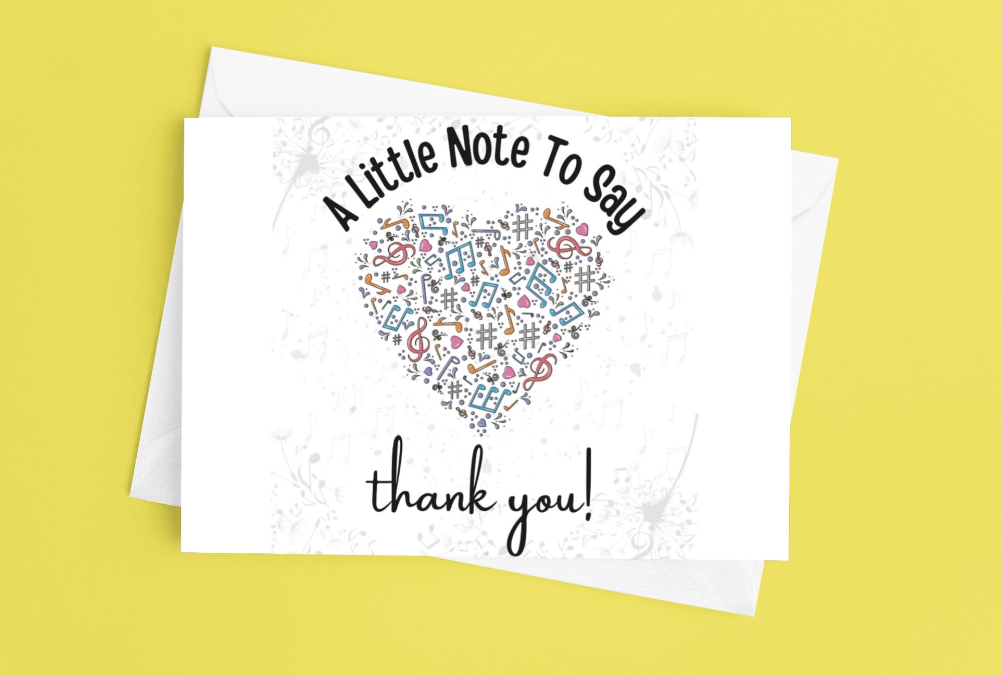 Music Teacher Appreciation Card, Thank You Card for Music Teacher ...