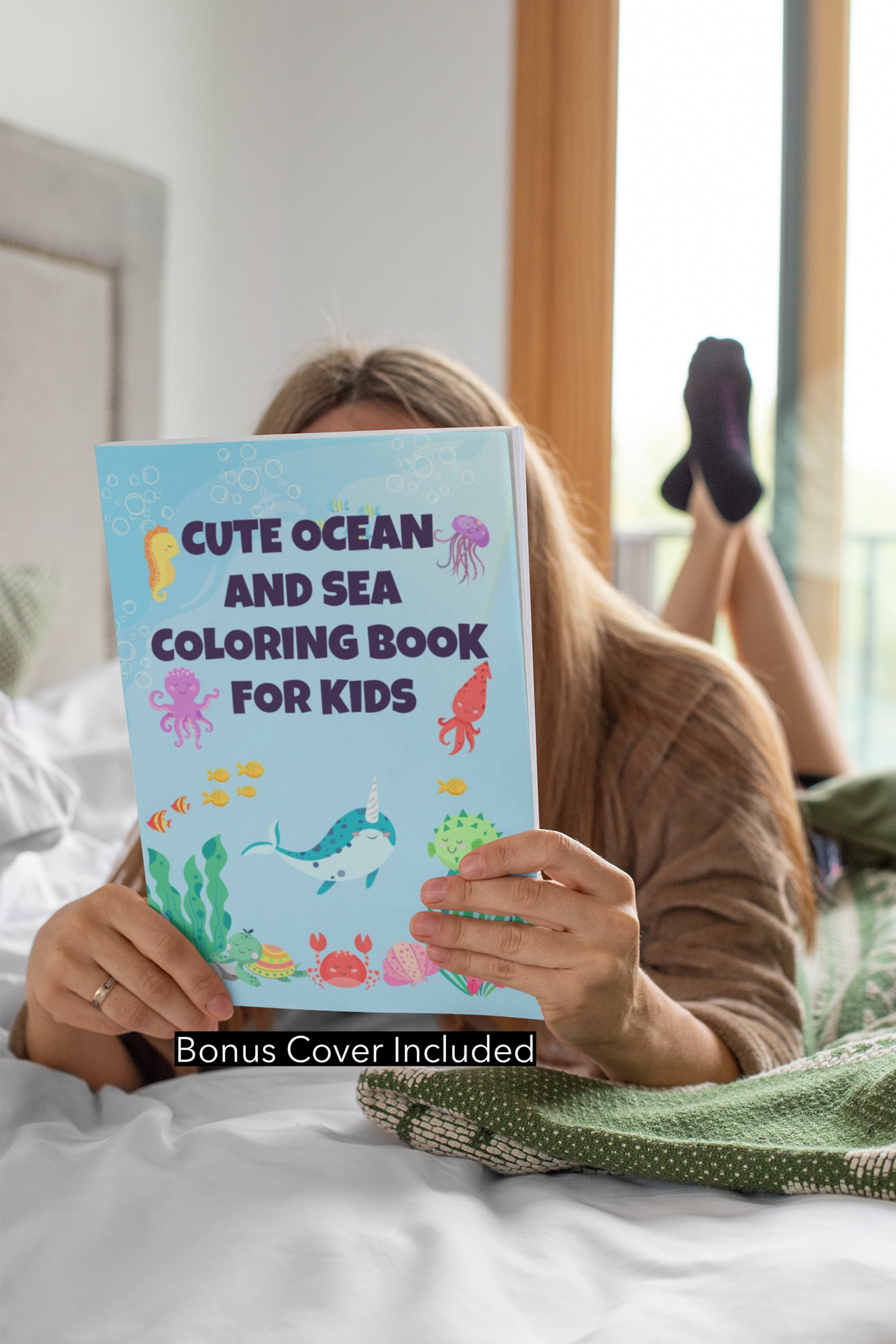 Ocean Coloring Book, Sea Animals Coloring Book Pages, Under the Sea ...
