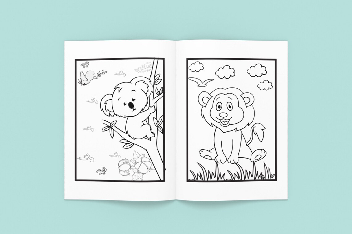 Safari Coloring Page, Printable, Safari Animals Coloring Pages, Safari ...
