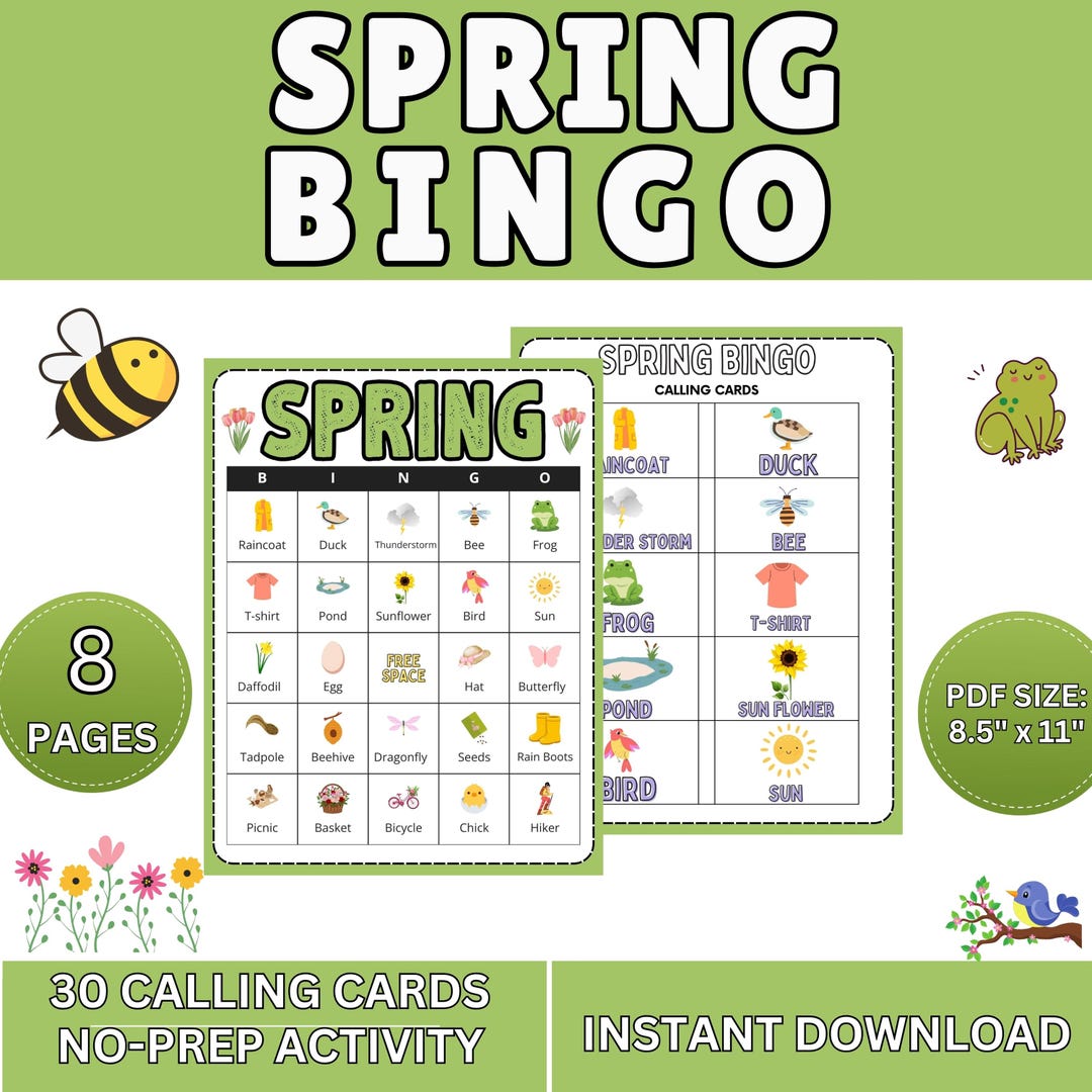 Spring Crossword Puzzle Printable, Easter Printable Activity, Early ...
