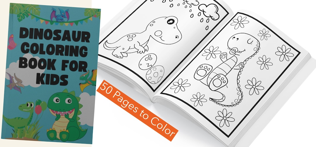 Dinosaur Coloring Pages, Instant Download, Kids Coloring Pages ...