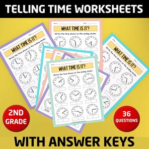 Telling Time Worksheet, Telling Time Printable, Telling Time Activity ...