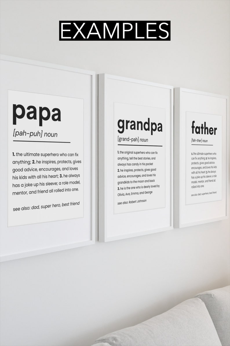 Custom Definition Print, Personalized Definition Poster, Definition ...