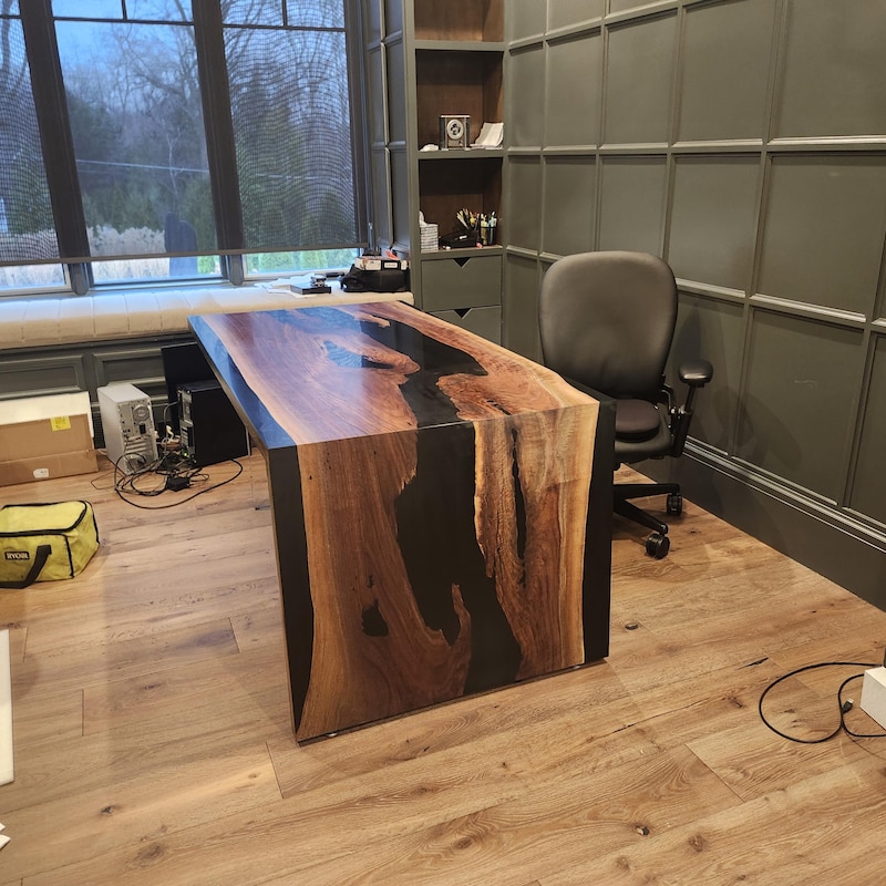 Waterfall Desk - Etsy