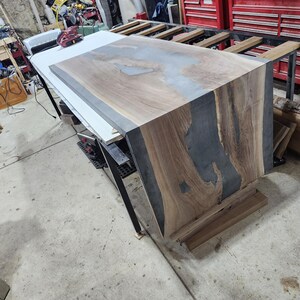 Waterfall Epoxy River Desk Office Executive - Etsy