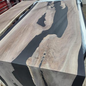 Waterfall Epoxy River Desk - Office Executive - Etsy