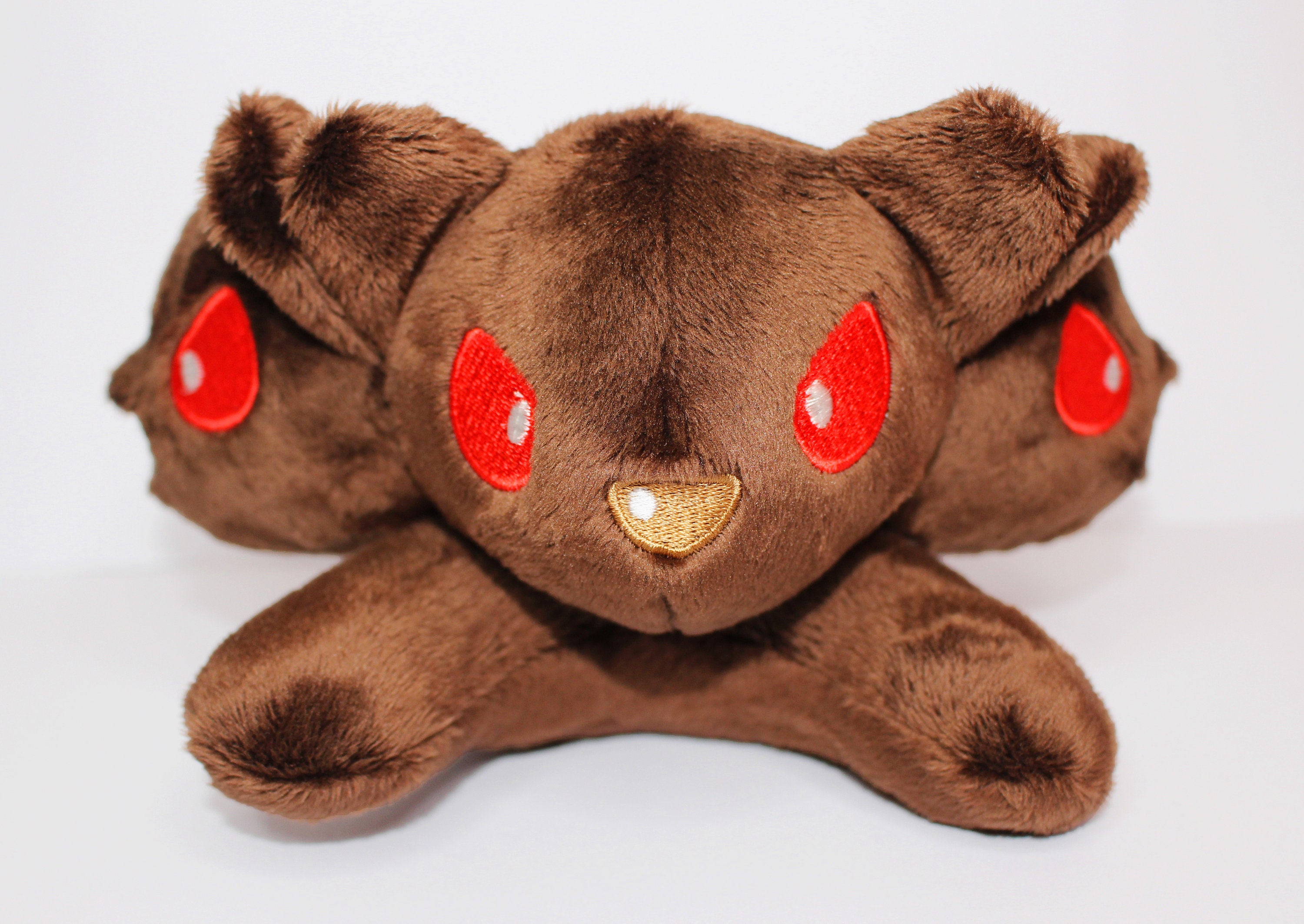Cerberus Plush Hades Red Black Brown - Etsy