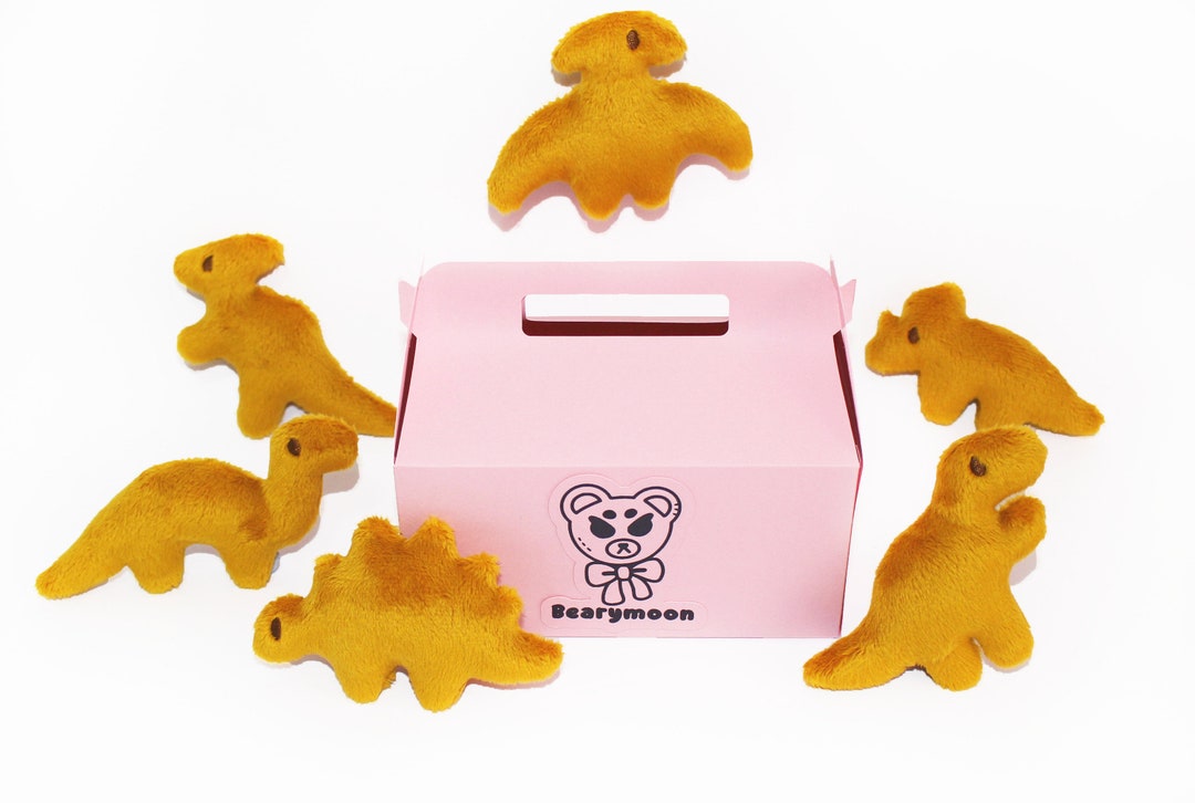 Dino Nugg Plushies Dino Nugget Boxed Meal - Etsy Canada