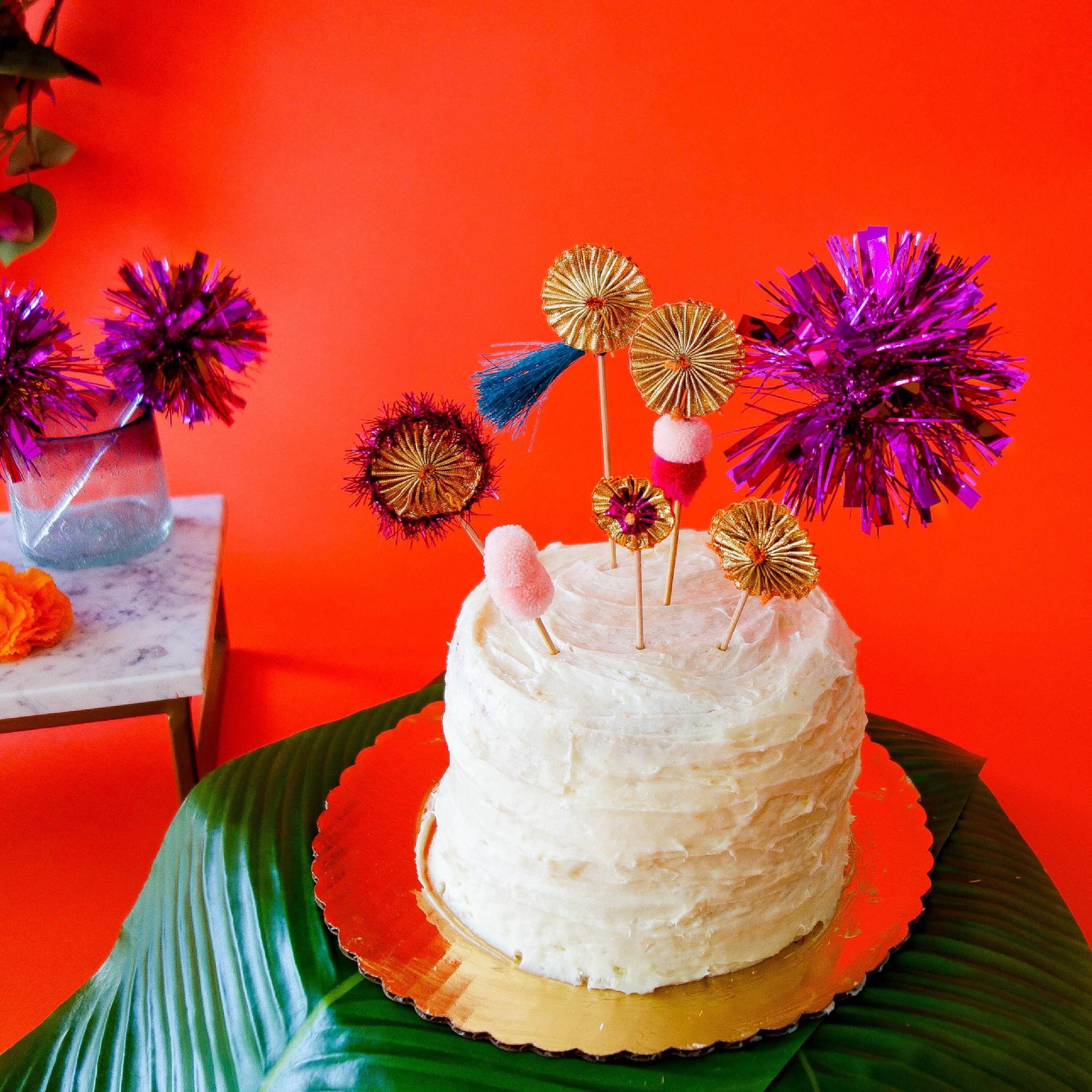 Pretty in Pink Cake Topper x 4 - Etsy