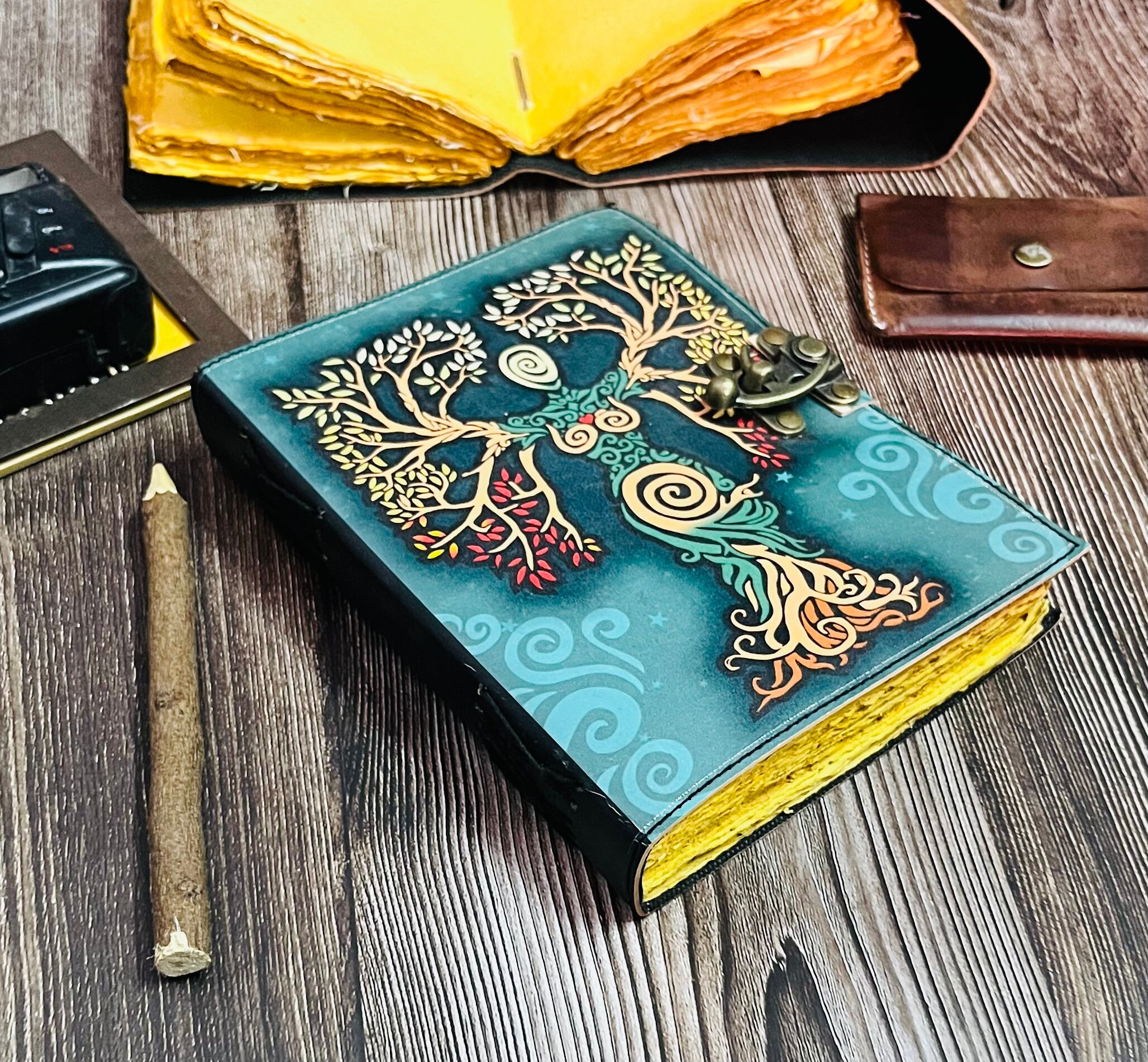 Handmade Deckle Edge Paper Mother of Earth Leather Journal - Etsy