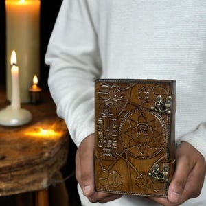 The Book of Hamunaptra Grimoire Leather Journal Egyptian Witch Book of ...