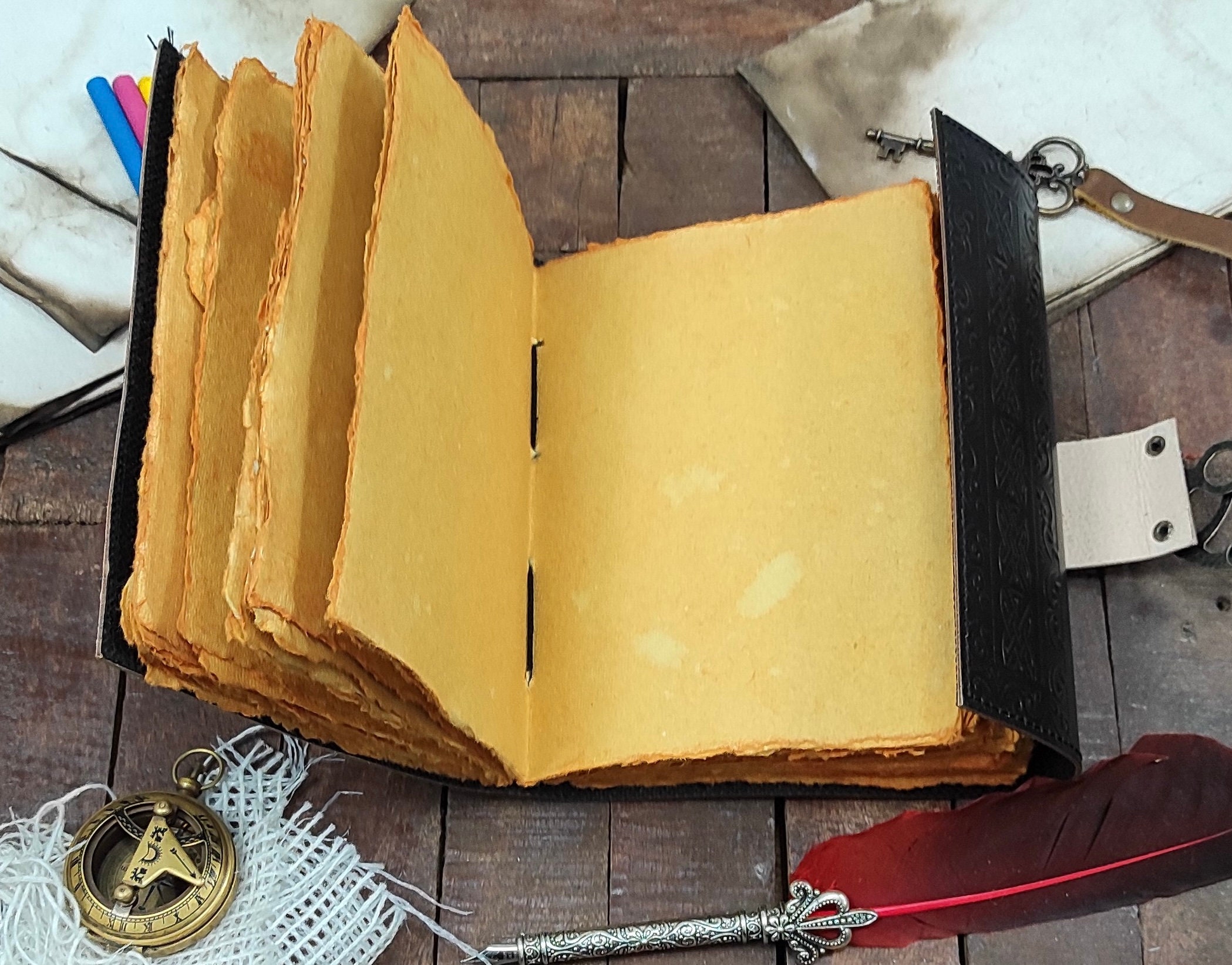 Marvel Avenger Endgame Super Hero Vintage Leather Blank Spell Book of ...