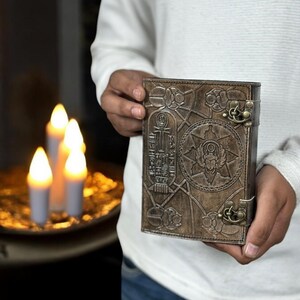 The Book of Hamunaptra Grimoire Leather Journal Egyptian Witch Book of ...