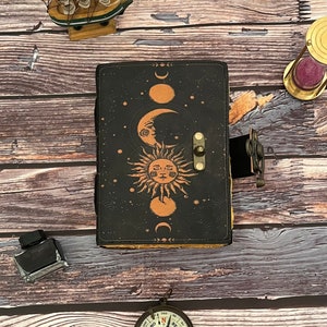 Sun and Moon Goddes Journal Blank Spell Book Book of Shadows Grimoire ...