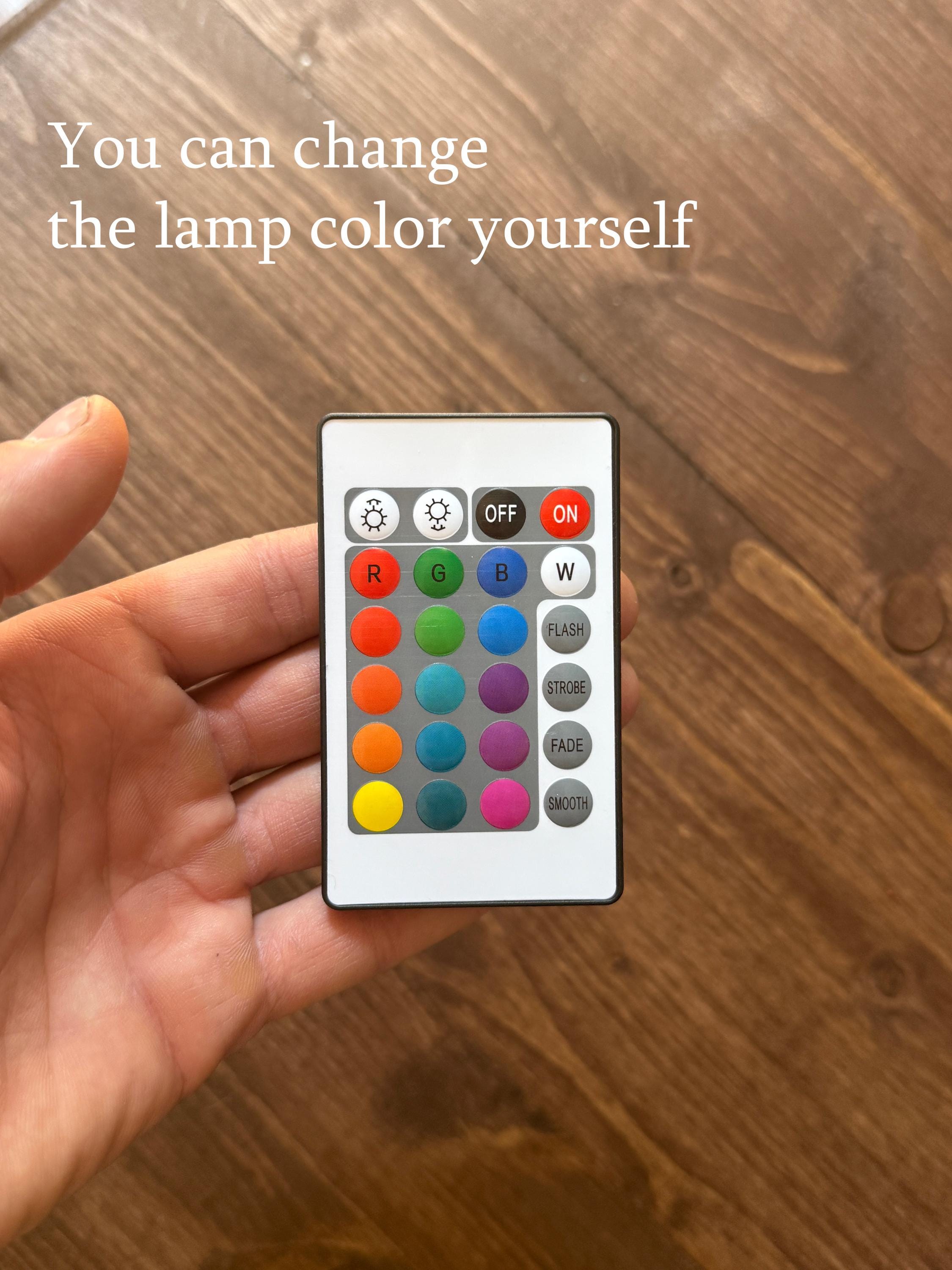 LED Glass Block Vase Lamp - Etsy