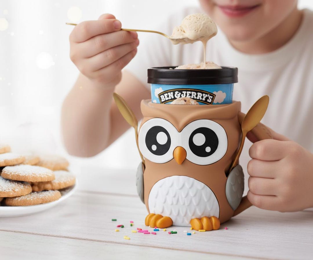 Owl Ice Cream Mug - Etsy