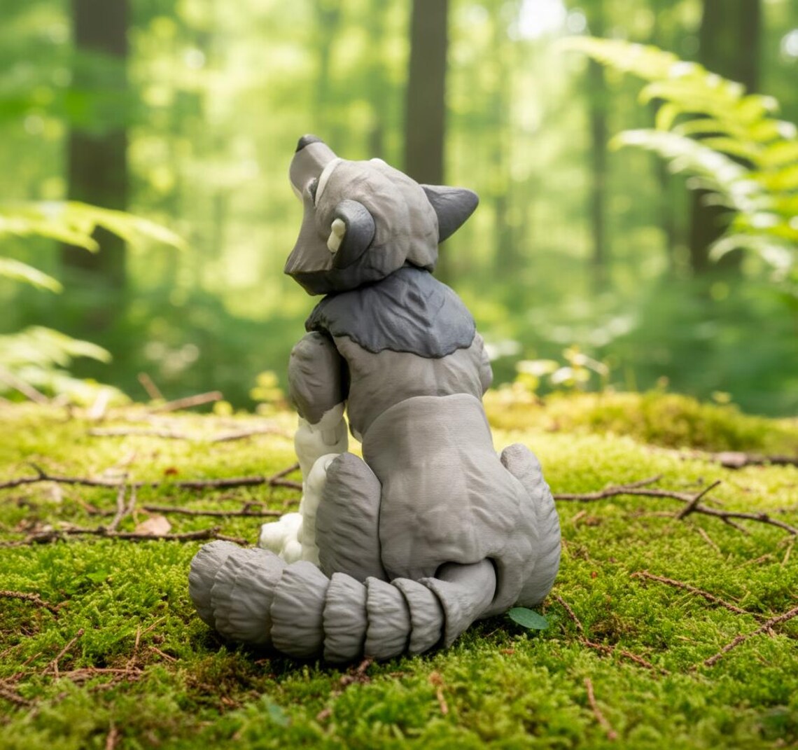Articulated Wolf Figure - Etsy