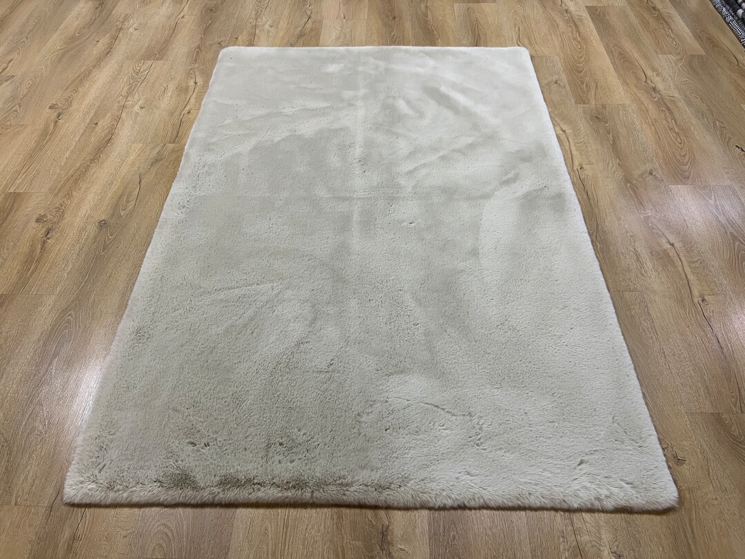 Beige Plush Rug, Modern Plush Rug,faux Fur Bedroom Carpet,sheepskin ...