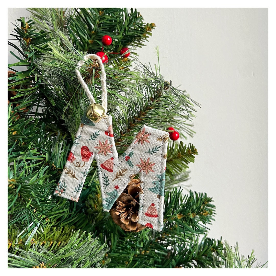 Personalised Letter Ornament, Christmas Ornament, Christmas Tree ...