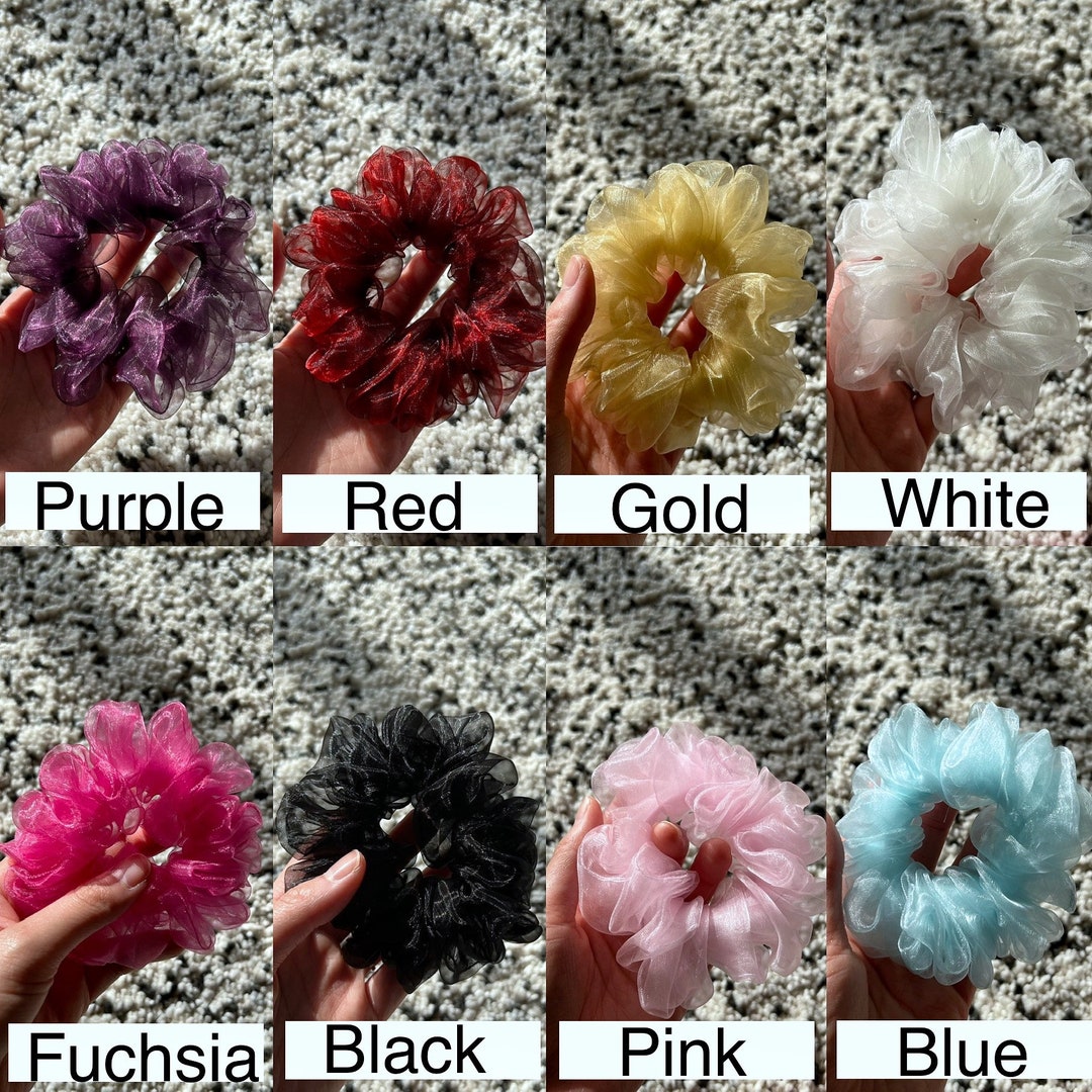 Volumizing Scrunchy / Tulle Puffy Hair Band / Organza Hair Tie - Etsy