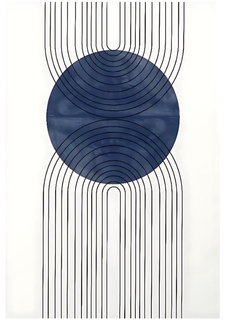 Modern Abstract Digital Art Print | Instant Download | Minimalist Wall ...