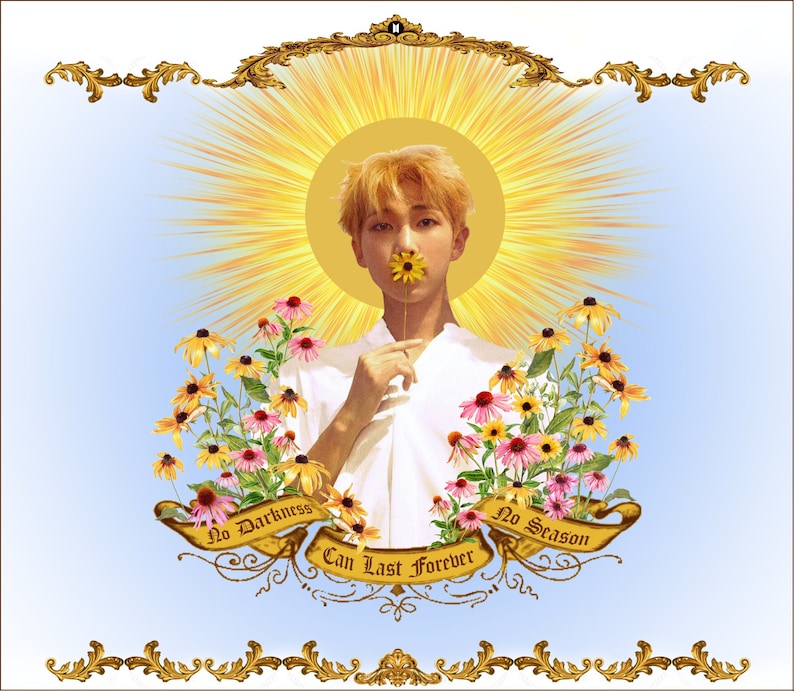 Namjoon RM BTS Prayer Candle - Etsy