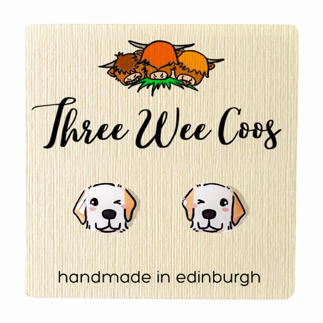 Labrador Earrings // Dog Earrings // Dog Jewellery // Friend Gift ...