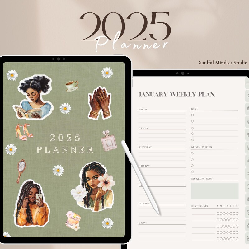 Black Girl Planner - Etsy