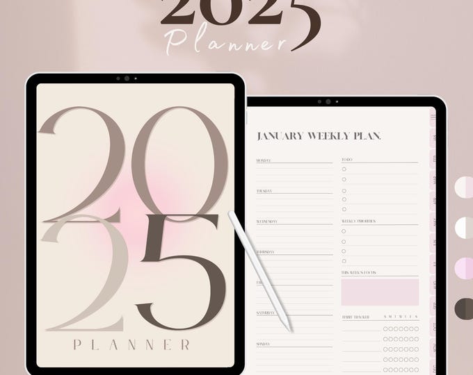 2025 Digital Planner | Goodnotes Planner | Self Care Planner | Weekly ...