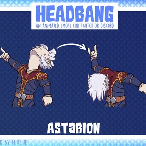Astarion Animated Emote Headbang - Etsy