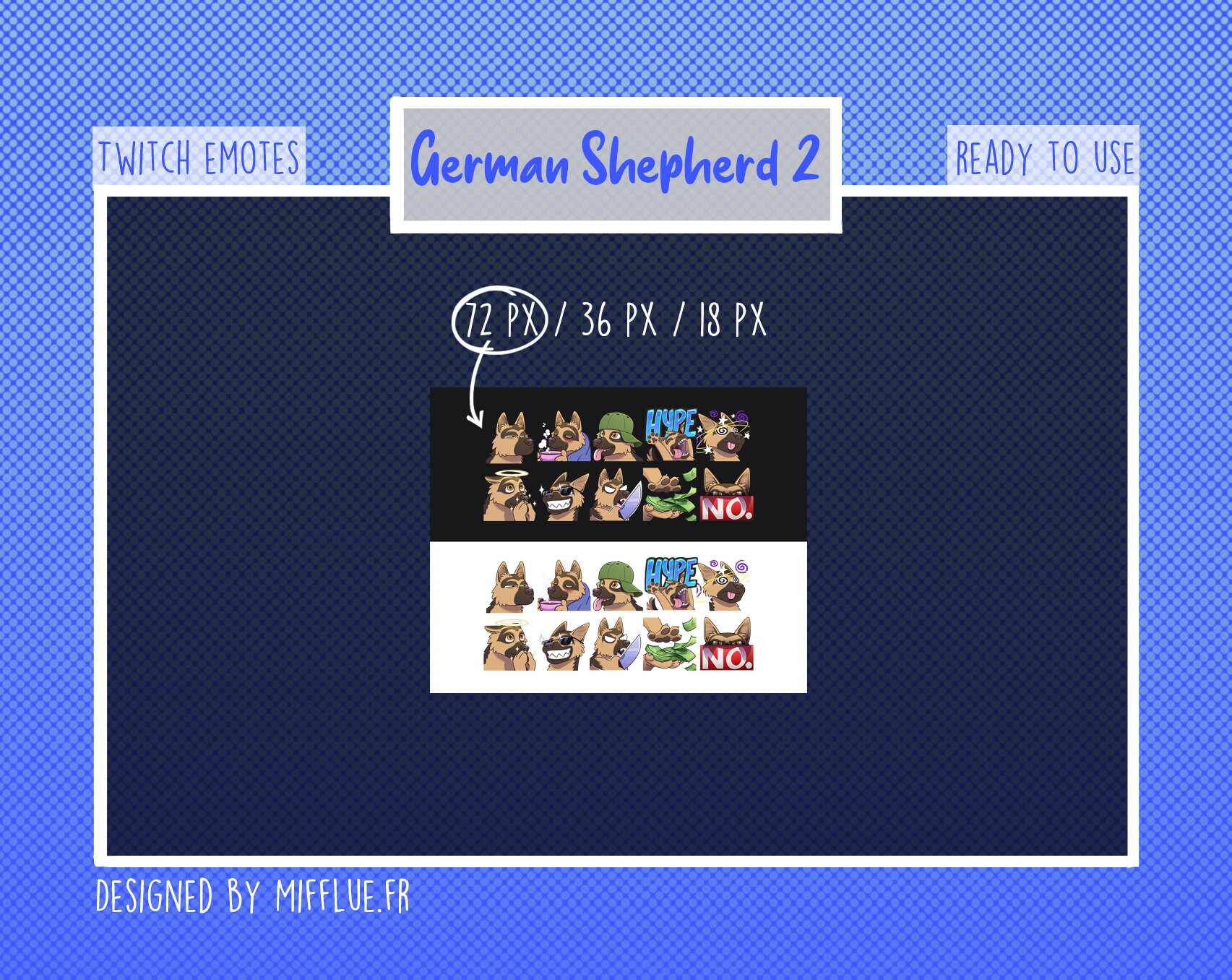 German Shepherd Emotes Pack 2 - Etsy