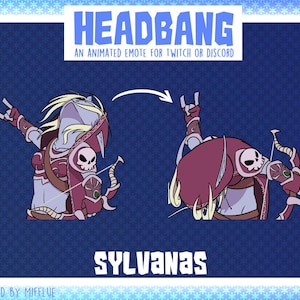 Sylvanas Headbang Animated Emote - Etsy