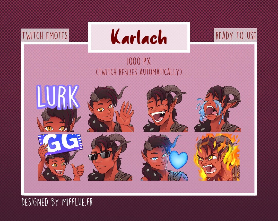 Karlach BG3 Emotes - Etsy