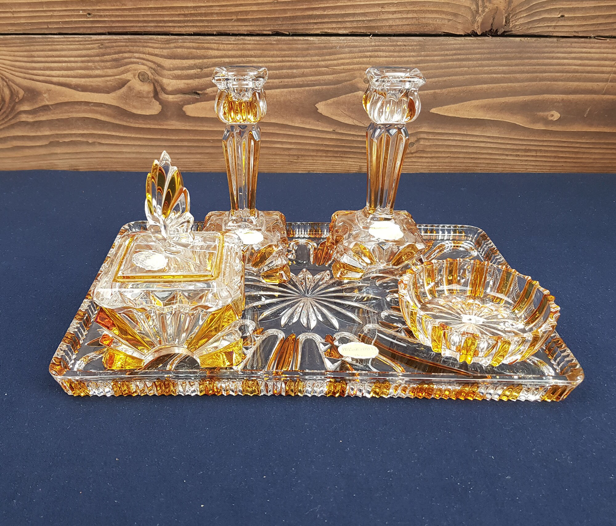 Crystal dresser set store