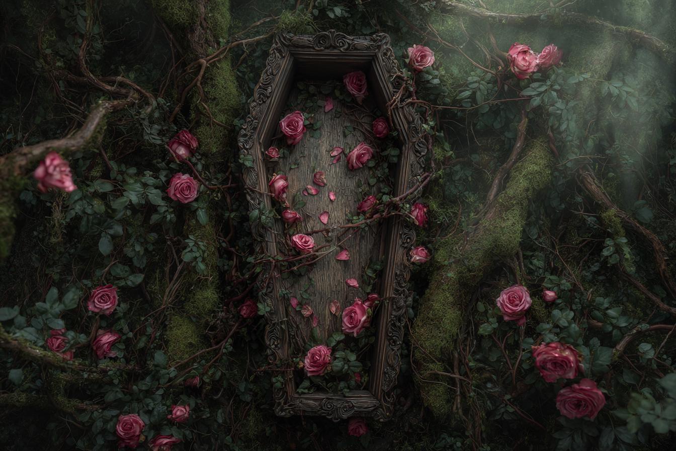 10 Files Enchanted Open Coffins in a Magic Forest – Printable Fantasy ...